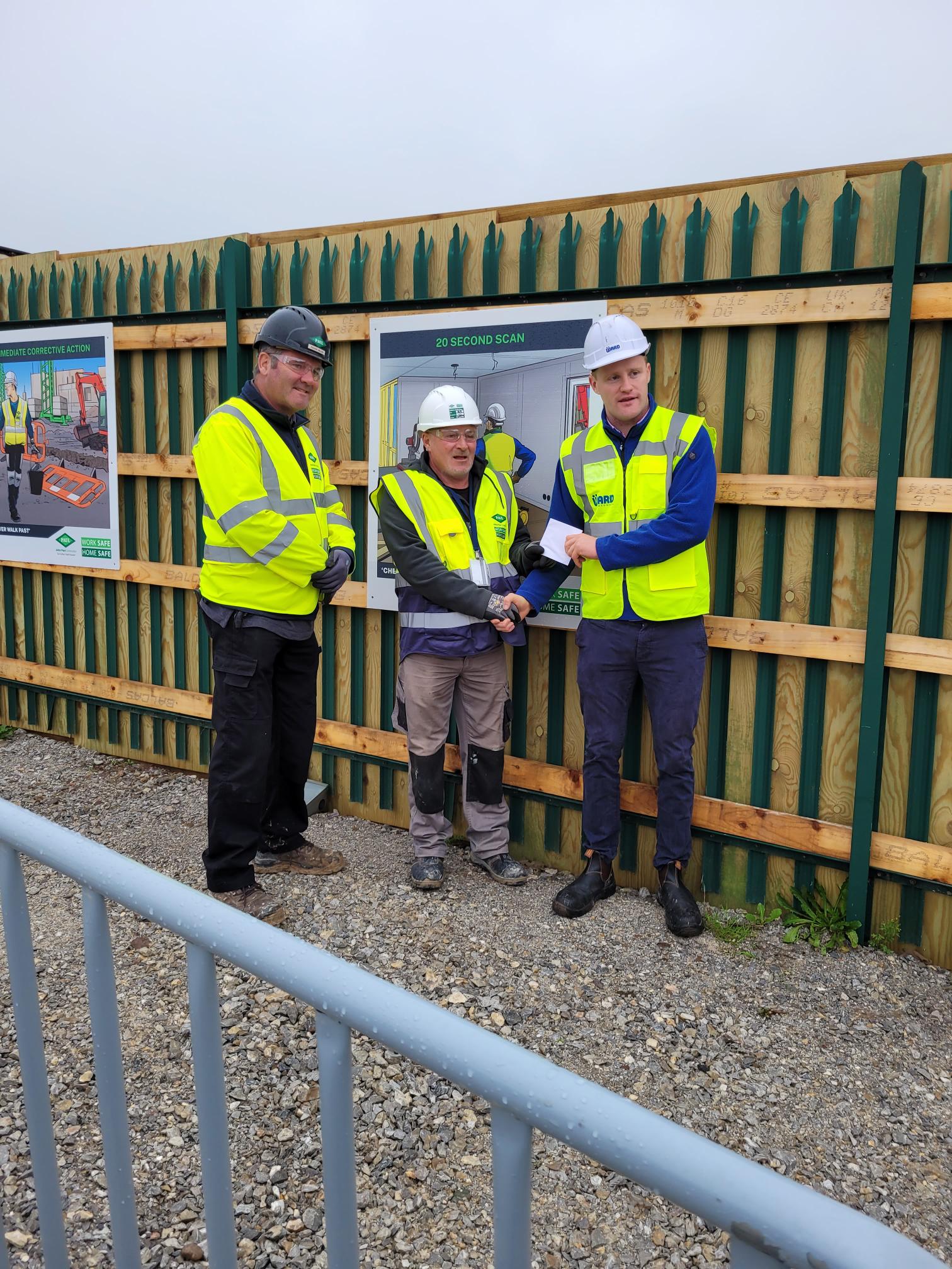 Safety award for Ward Personnel site worker - Ward Personnel